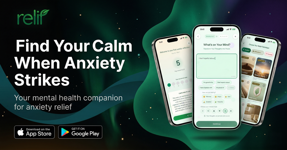 relif - Ease & Manage Anxiety
